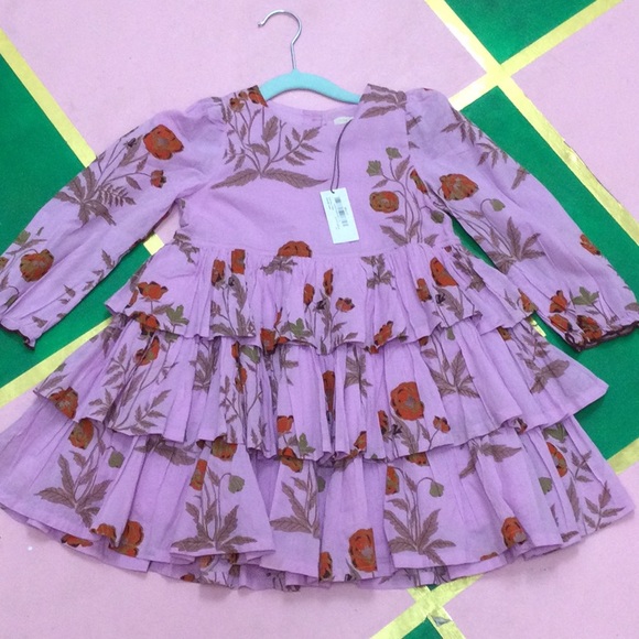 Pink Chicken | Dresses | Nwt Pink Chicken Fleur Dress In Lavender Poppy ...
